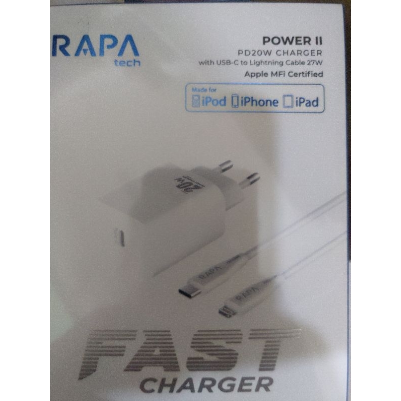 Jual KABEL + ADAPTER CAS IPHONE LIGHTNING DAYA CEPAT SET (MFI ...