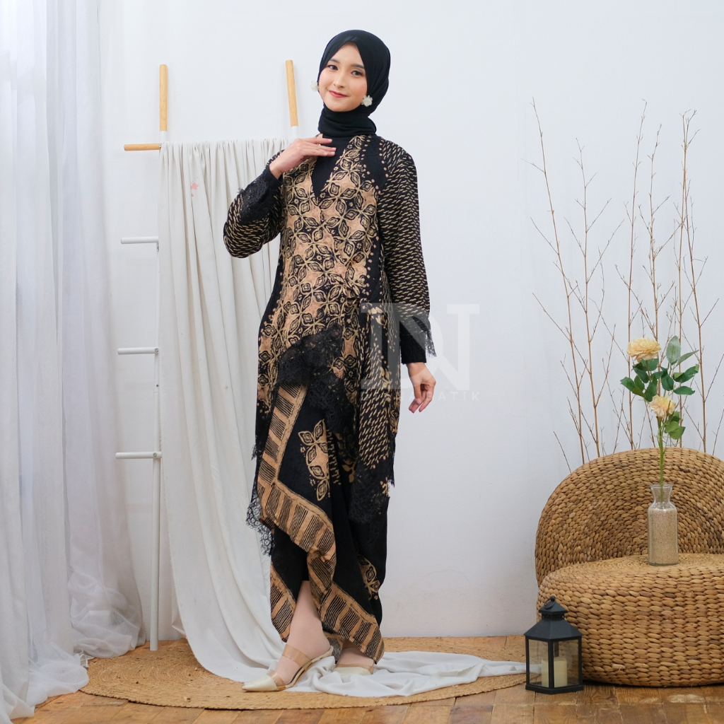 Jual ONE SET KIMONO LACE BATIK by Diana Batik Trusmi/ SET BATIK VISCOSE ...