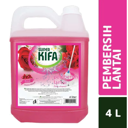 Jual SUPER KIFA JERIGEN FLOOR CLEANER ROSE 4L / SUPER KIFA PEMBERSIH ...