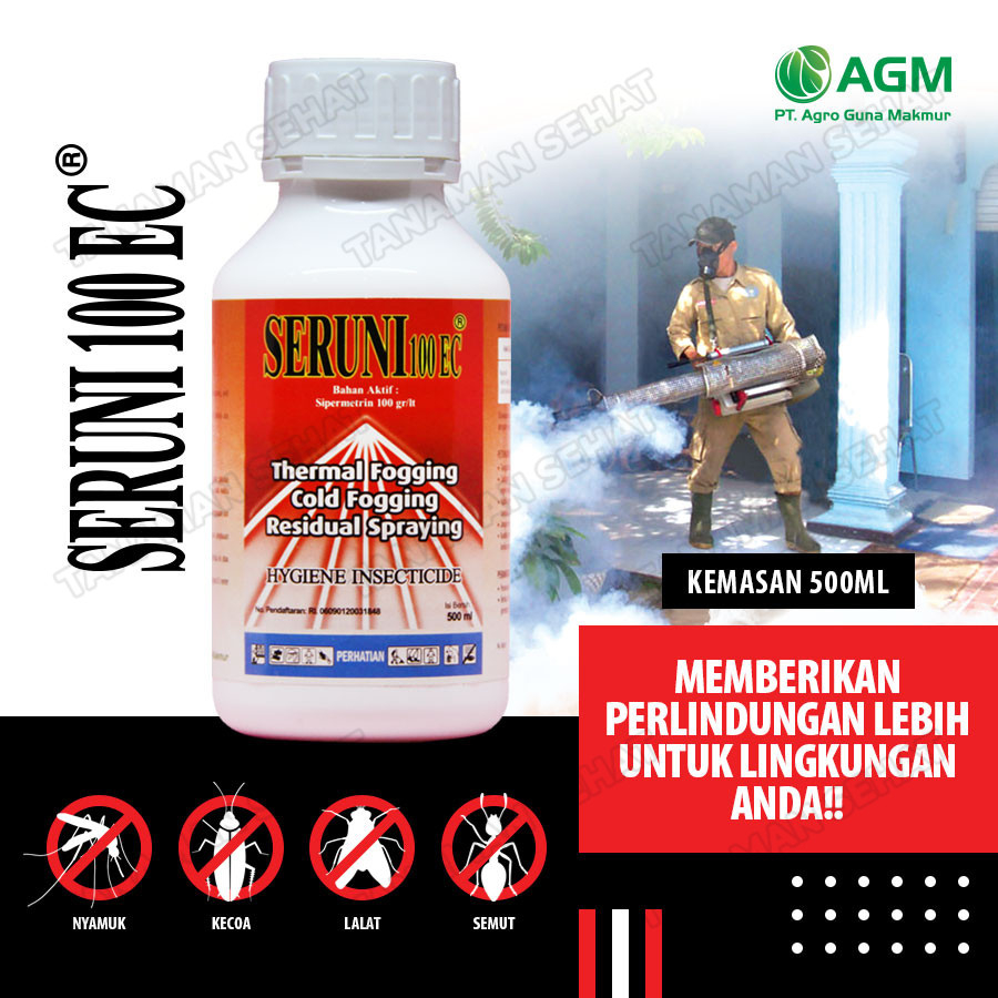 Jual SERUNI 100 EC (500 ML) - INSEKTISIDA FOGGING NYAMUK, KECOA & LALAT ...