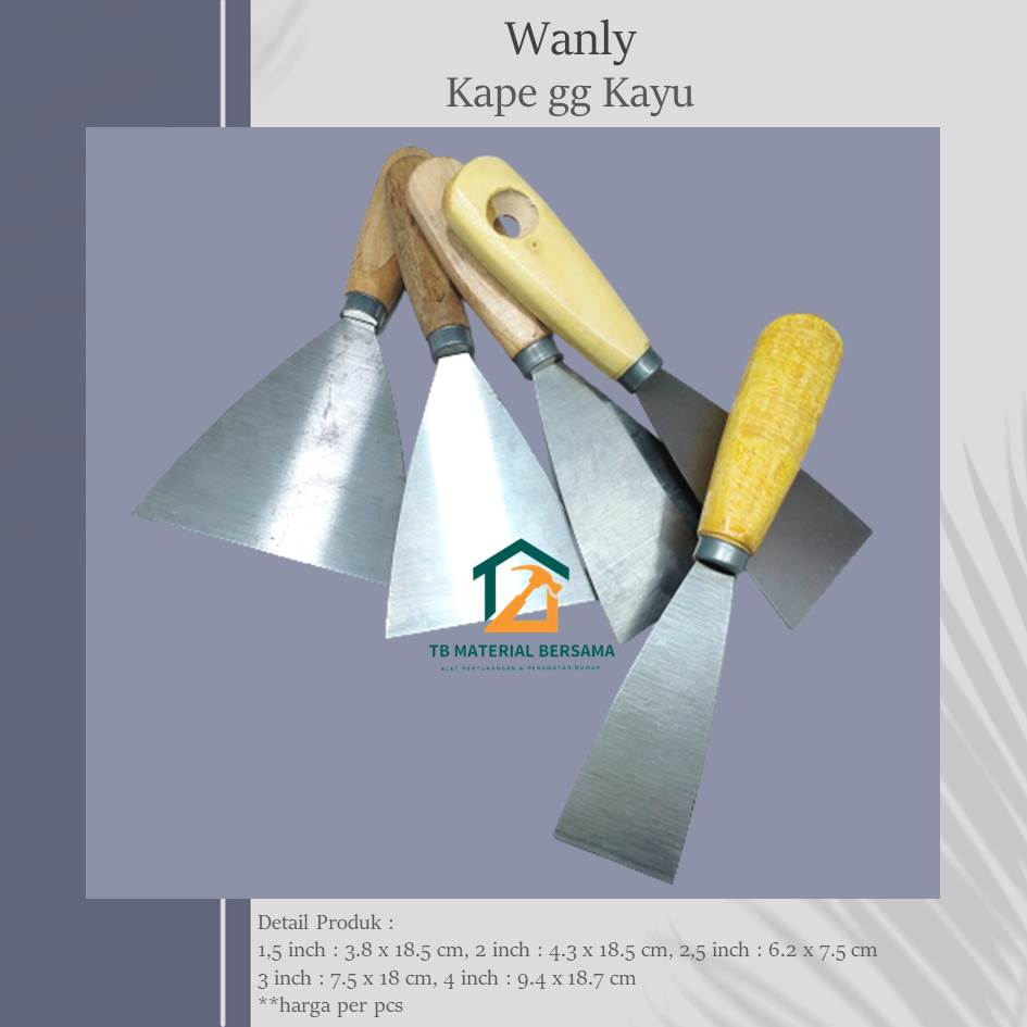 Jual Wanly Kape gagang Kayu / Kapi gagang Kayu / Scrap / Scraper ...
