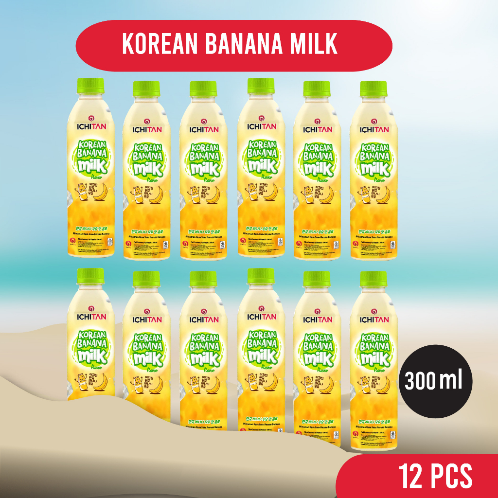 Jual Ichitan Korean Banana Milk 300ml | Bundling 12 | Shopee Indonesia