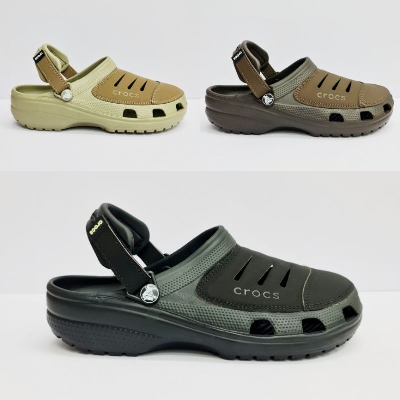 Jual CROCS YUKON LEATHER/SANDAL PRIA/SANDAL CROCS PRIA/CROCS PRIA ...