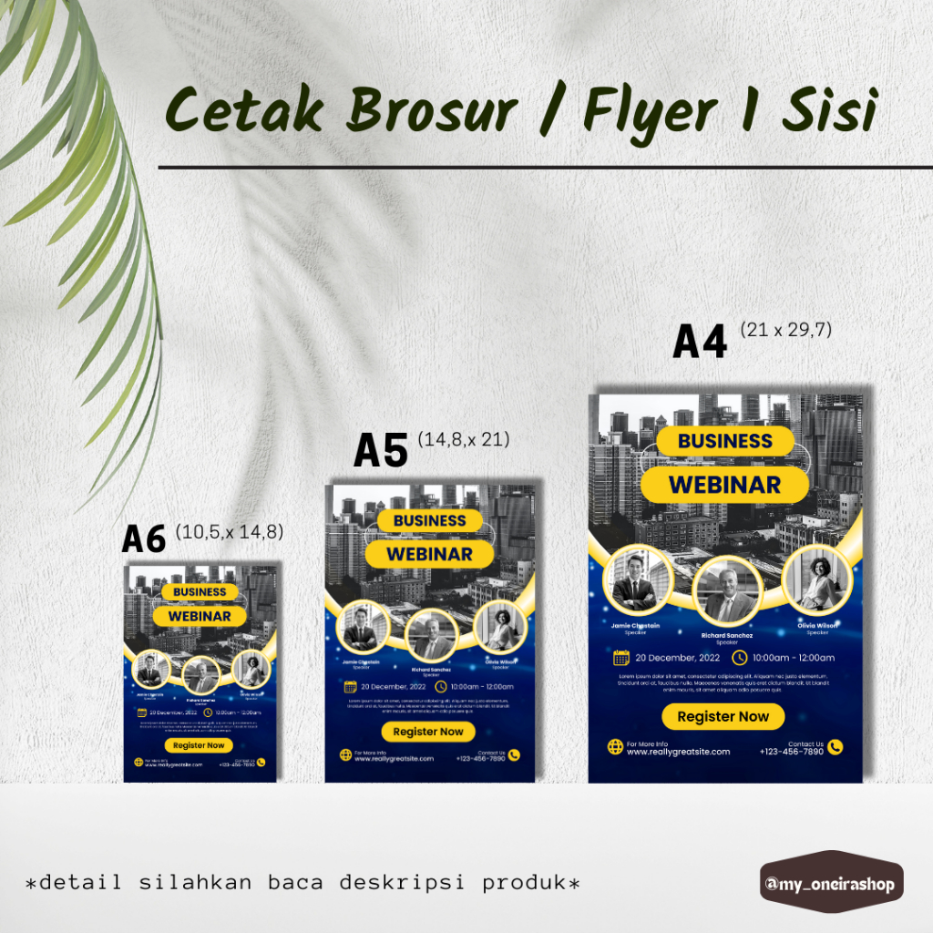 Jual CETAK BROSUR/FLYER 1 SISI | Shopee Indonesia