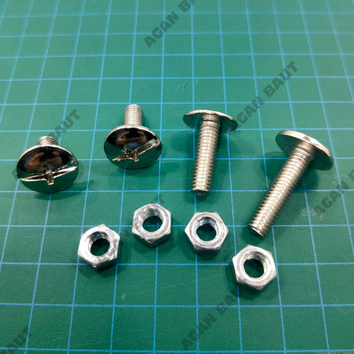 Jual [PER 1 SET] Baut JT / Cover / Multifungsi + Mur M6X25 (2.5 cm ...