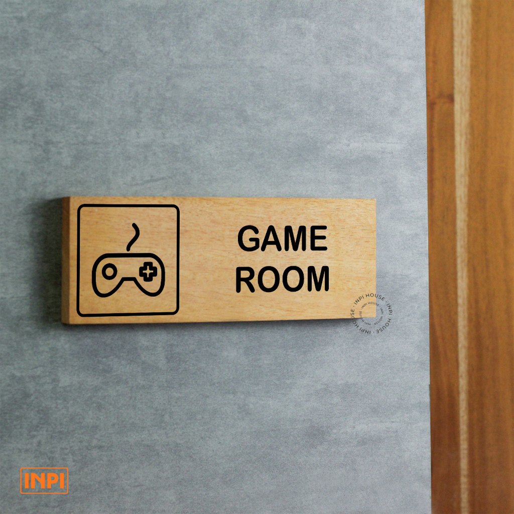 Jual game room signage - papan tanda ruang bermain game - wall sign ...