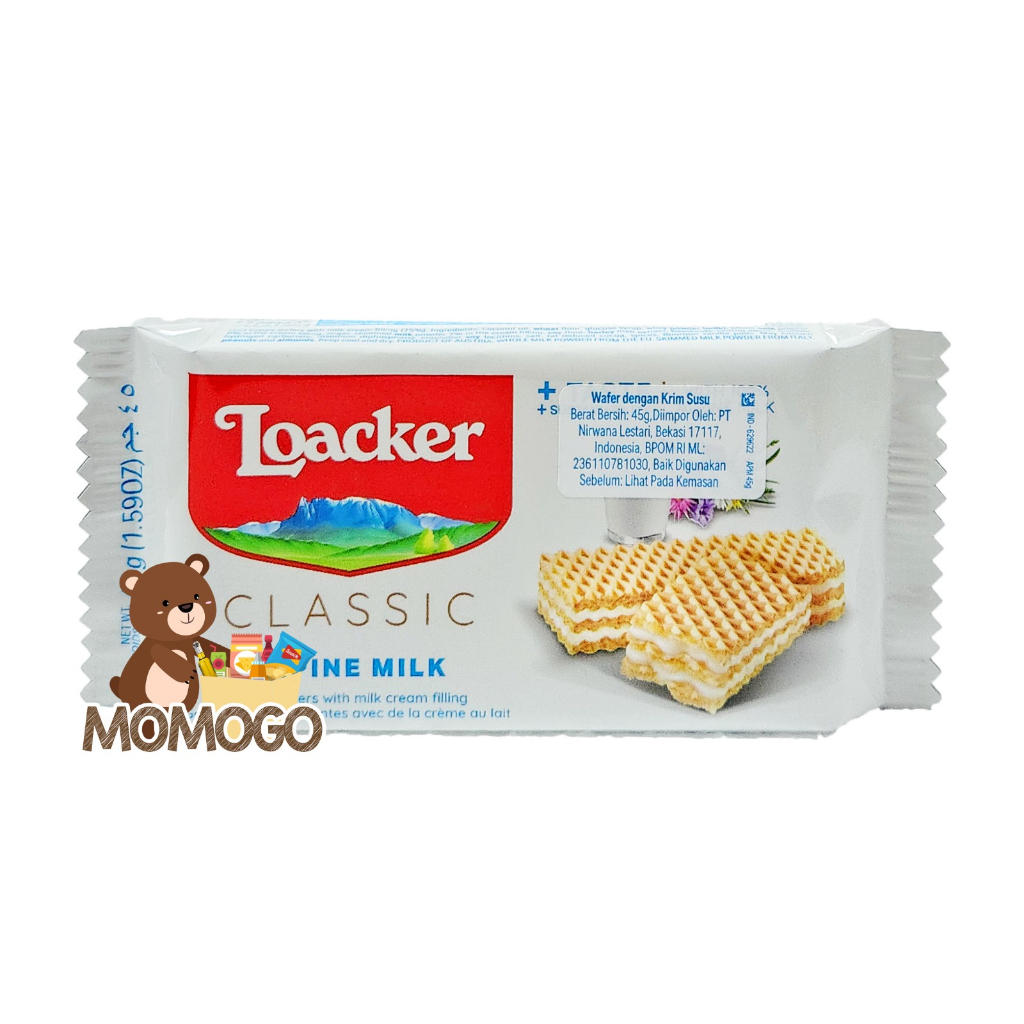 Jual Navi_Lezatoz Loacker Wafer 45Gr Classic Vanilla/Cremkakao ...