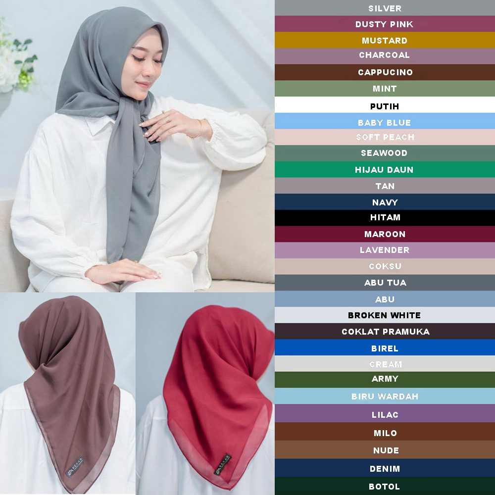 Jual Bella Square Premium Tepi Jahit Berlabel Kerudung Jilbab Hijab Segi Empat Persegi ...