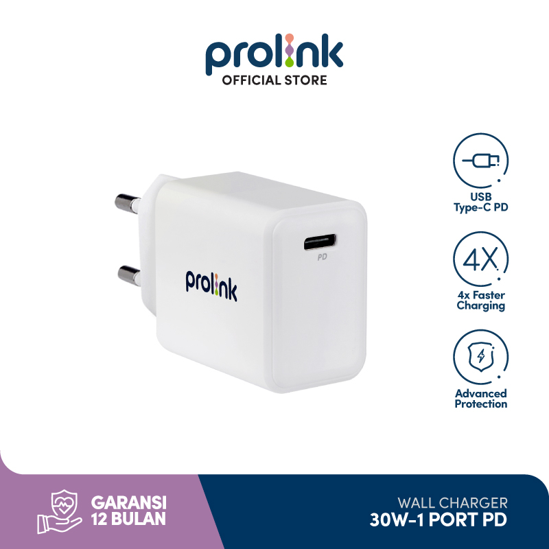 Jual Prolink 3Prolink 30W PD Kepala Charger l Fast Quick Charger l ...