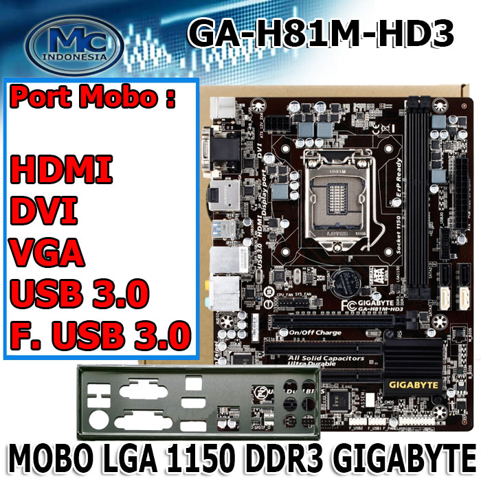 Jual MOBO H81 Motherboard Mainboard H81 Intel LGA 1150 Onboard | Shopee ...