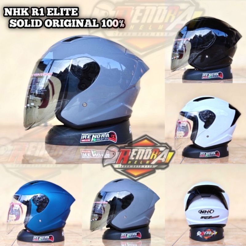 Jual Helm NHK R1 ELITE POLOS ORIGINAL 100% Ogkir Termurah 2kg | Shopee ...