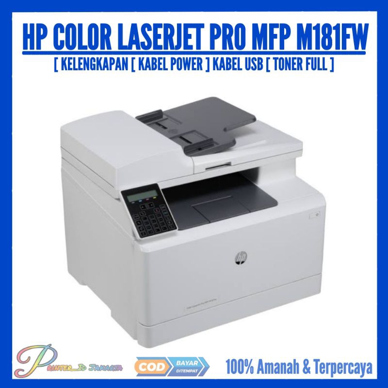 Jual Hp LaserJet Pro MFP M181fw Printer Laser Print Scan Copy | Shopee Indonesia