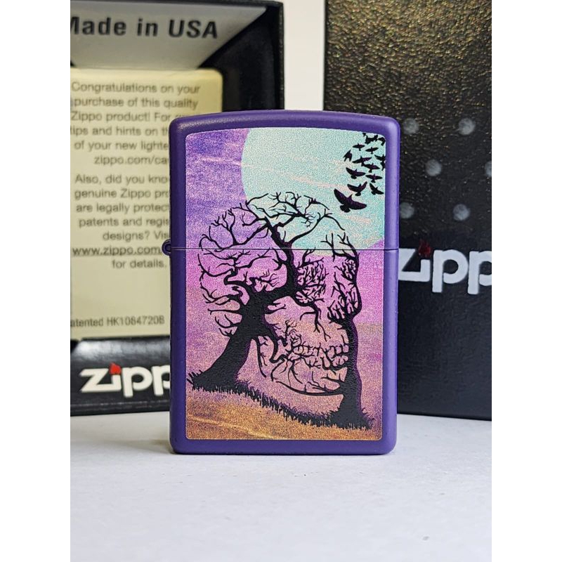 Jual Zippo Original Skull Tree Design 48638 | Shopee Indonesia