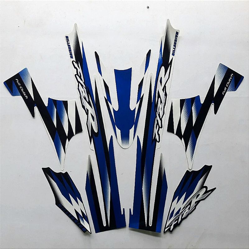Jual Stiker Striping Motor F1ZR MILENIUM BIRU Sticker Lis Body Standar ...