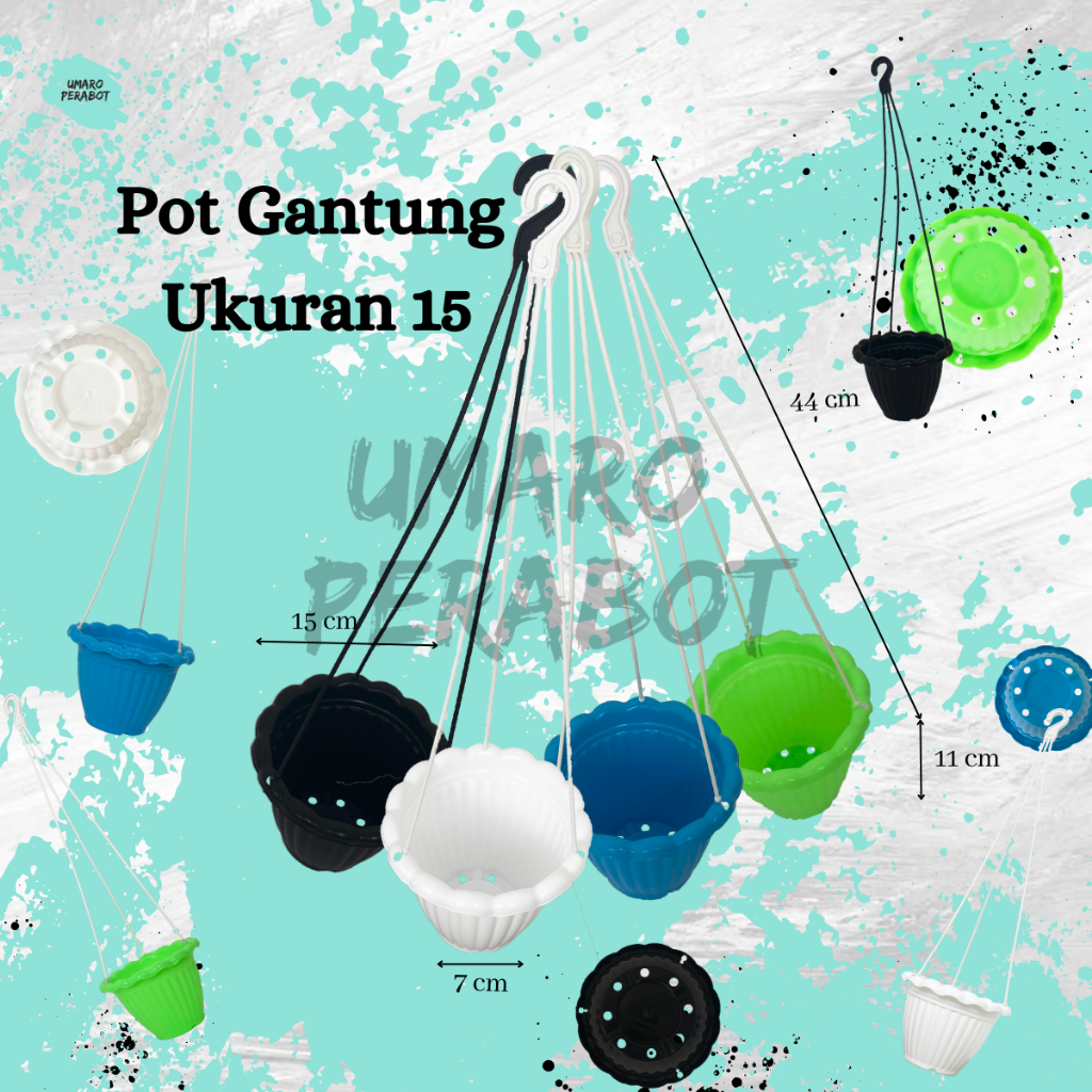 Jual Pot Gantung Ukuran 15 / Pot Gantung Dewi / Pot Tanaman / Pot Bunga ...