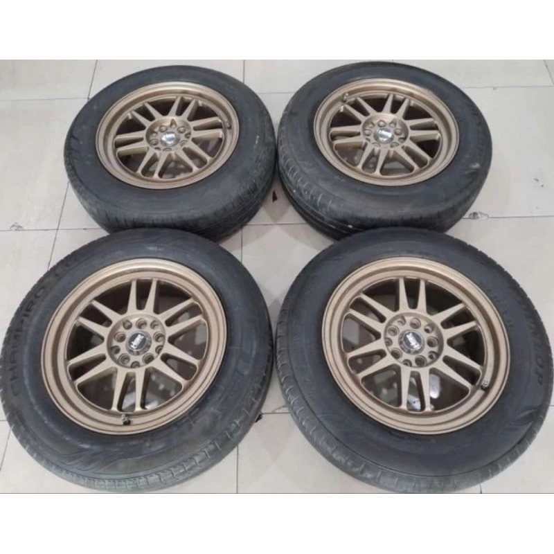 Jual Velg Mobil Bekas Ring 16 Lubang 5 HSR BLY01 R16X7 H5X114 ET42 +BAN 205 65 16 INNOVA REBORN ...