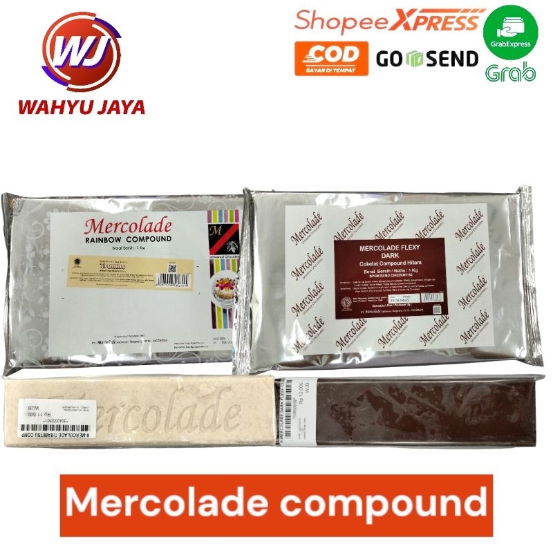Jual mercolade dark flexy compund/mercolade tiramisu compund 250gram ...