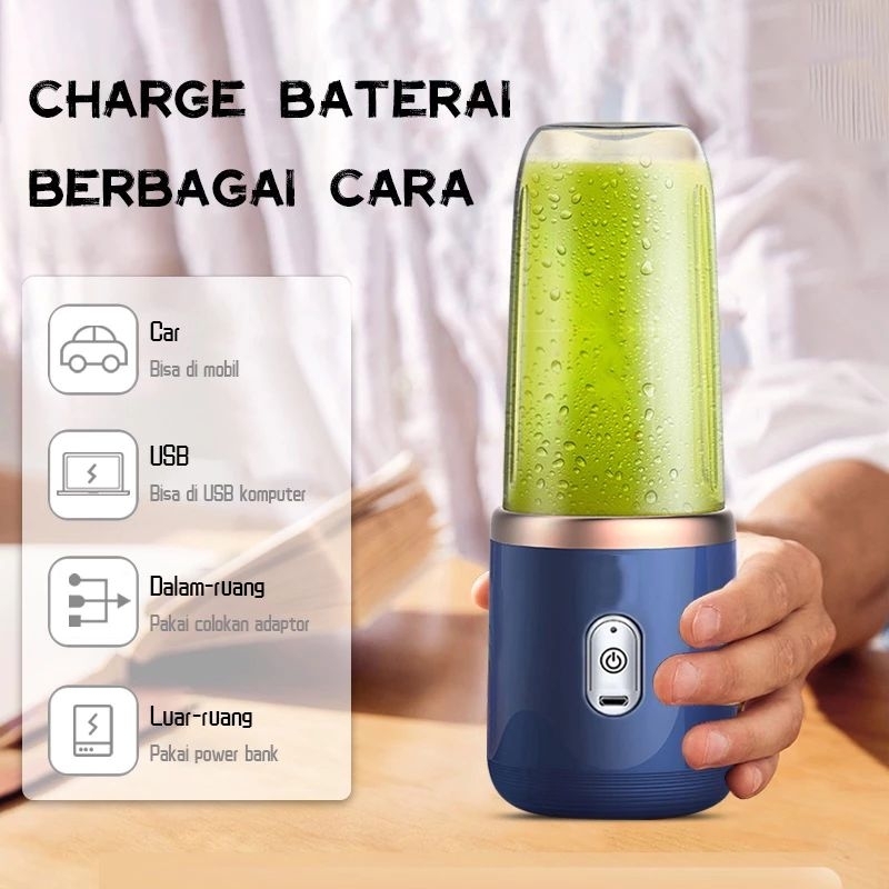 Jual Blender Chopper Juicer smoothies portable 6 blades Juice bilah ...