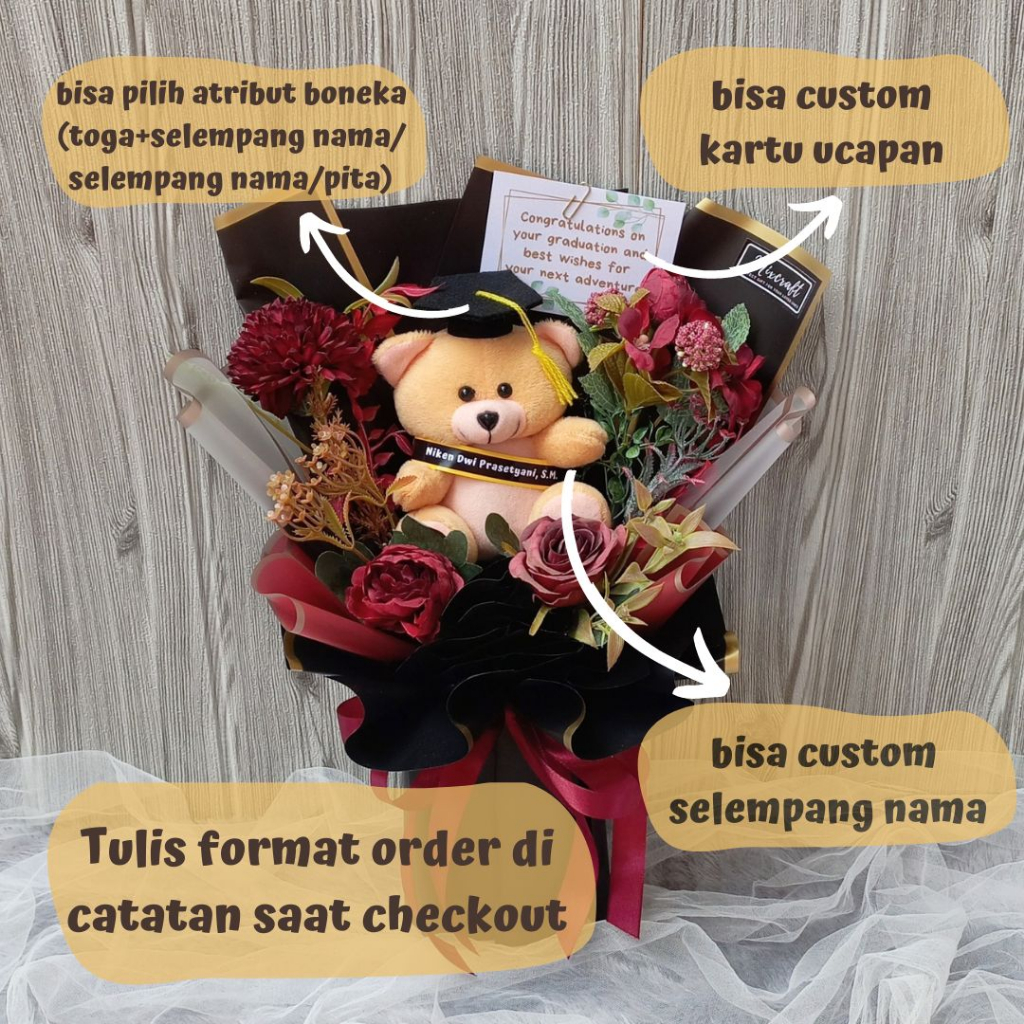 Jual BUKET BONEKA WISUDA / BUCKET WISUDA / BUKET SIDANG / BUKET ULANG ...