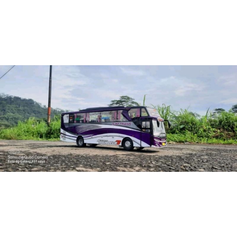 Jual minitur bus sjm trans ratu maher farisi lampu leed viral telolet ...