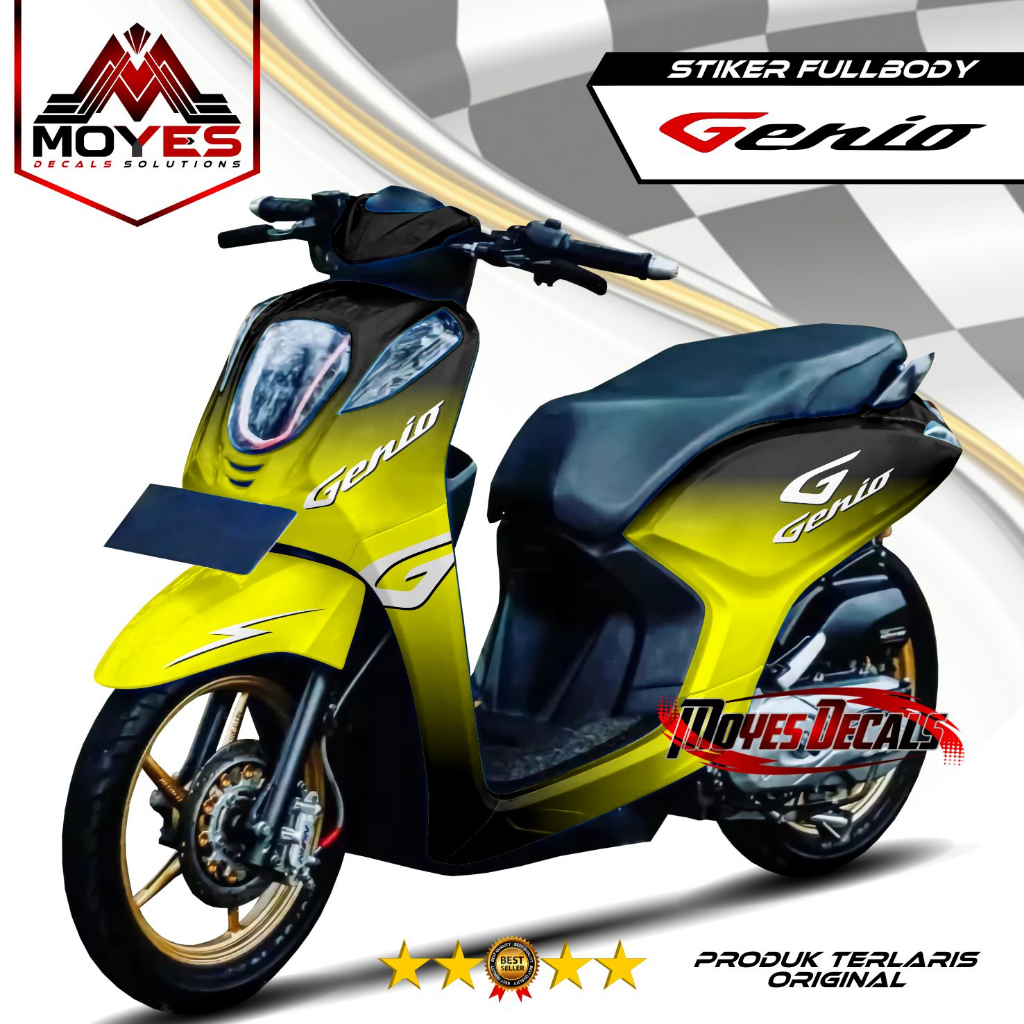 Jual Decal Sticker Honda Genio full body desain terbaru simple keren ...