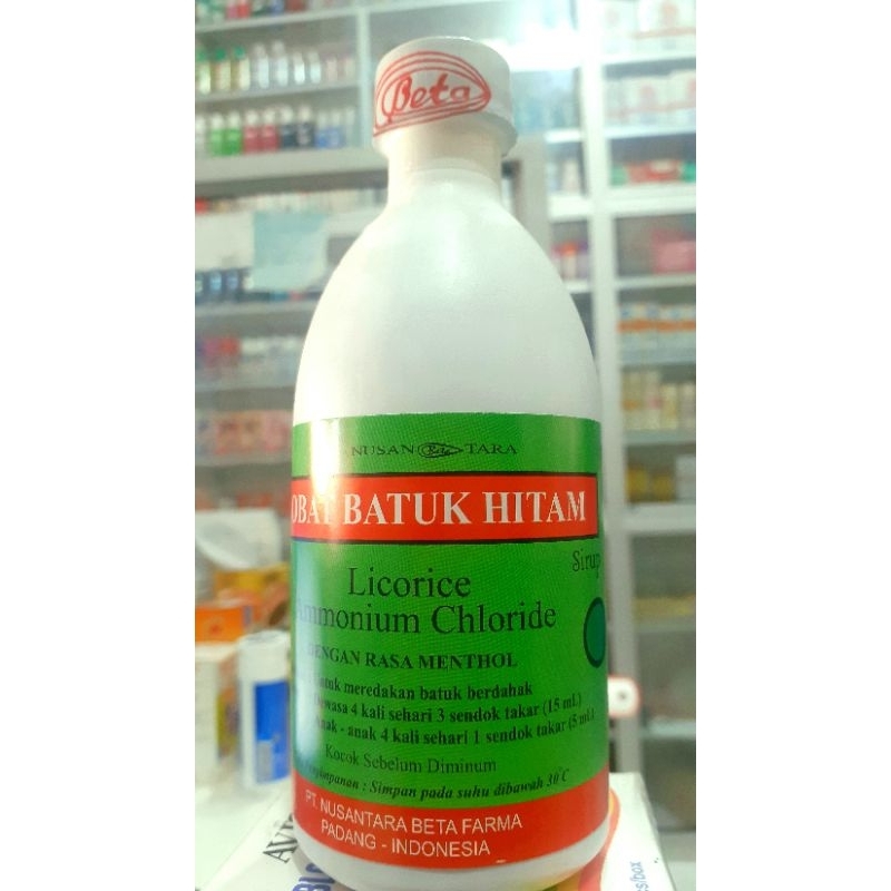 Jual OBAT BATUK HITAM nusantara sirup obat batuk berdahak 200ml ...