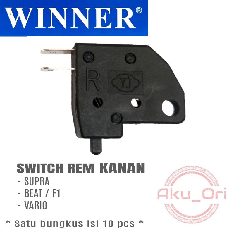 Jual SWITCH REM DEPAN SUPRA X KOTAK WINNER switch rem kanan beat vario ...