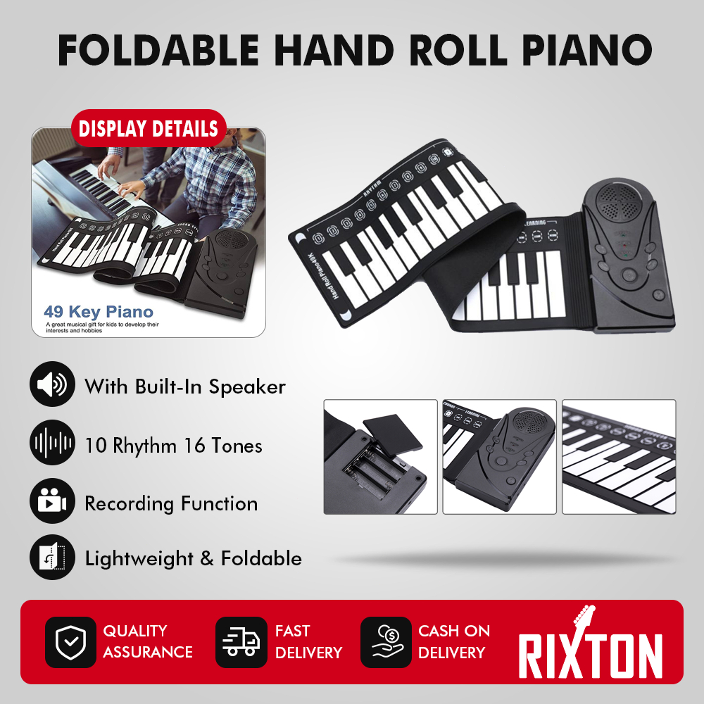 Jual Rixton 49 Key Hand Rolled Piano Lipat Organ Elektronik Silikon ...