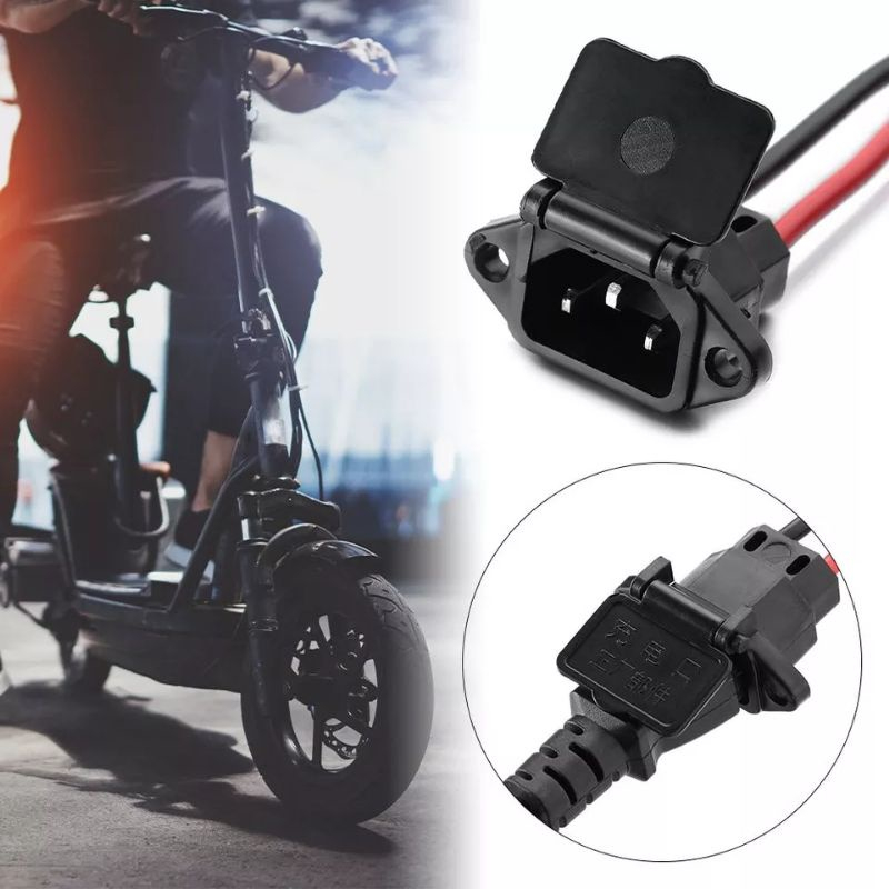 Jual Port Charger Power Plug Konektor Kabel Untuk Sepeda Motor Listrik ...
