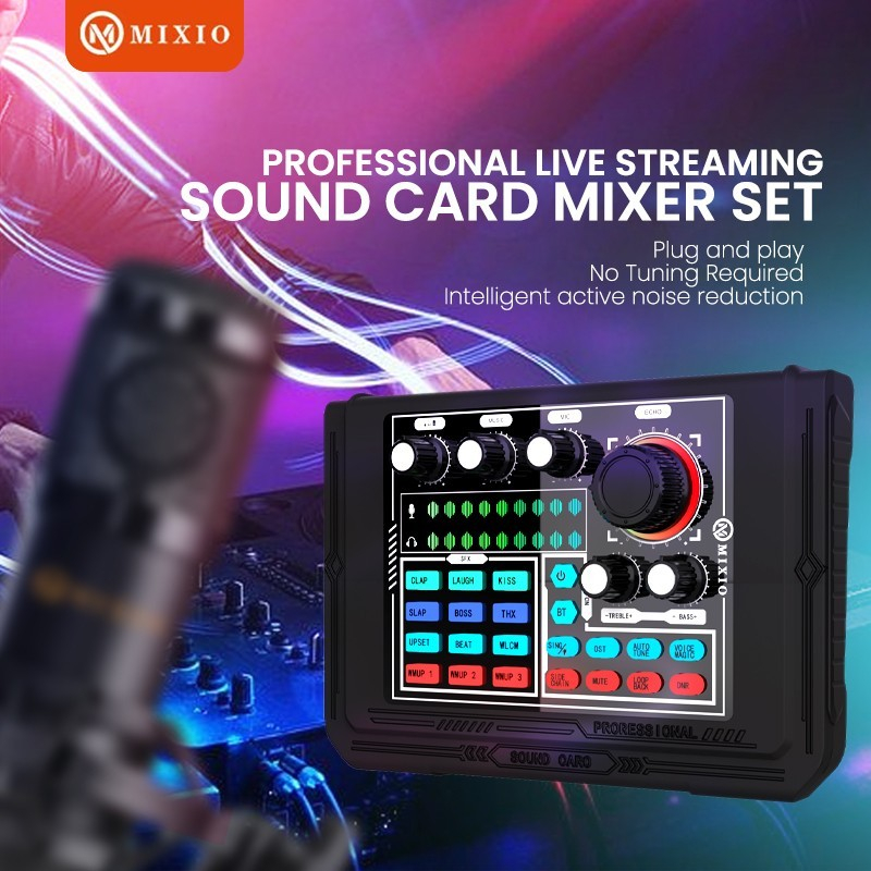Jual MIXIO TL-32 Live Soundcard Live Audio Mixer Recording Bluetooth ...