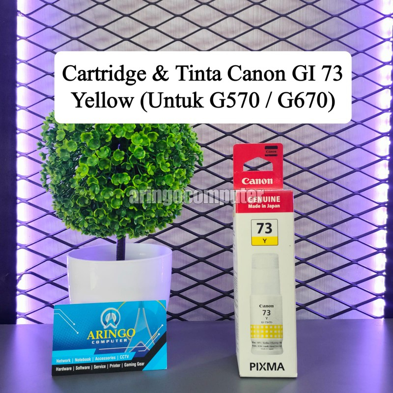 Jual Cartridge & Tinta Canon GI 73 Yellow (Untuk G570 / G670) | Shopee Indonesia