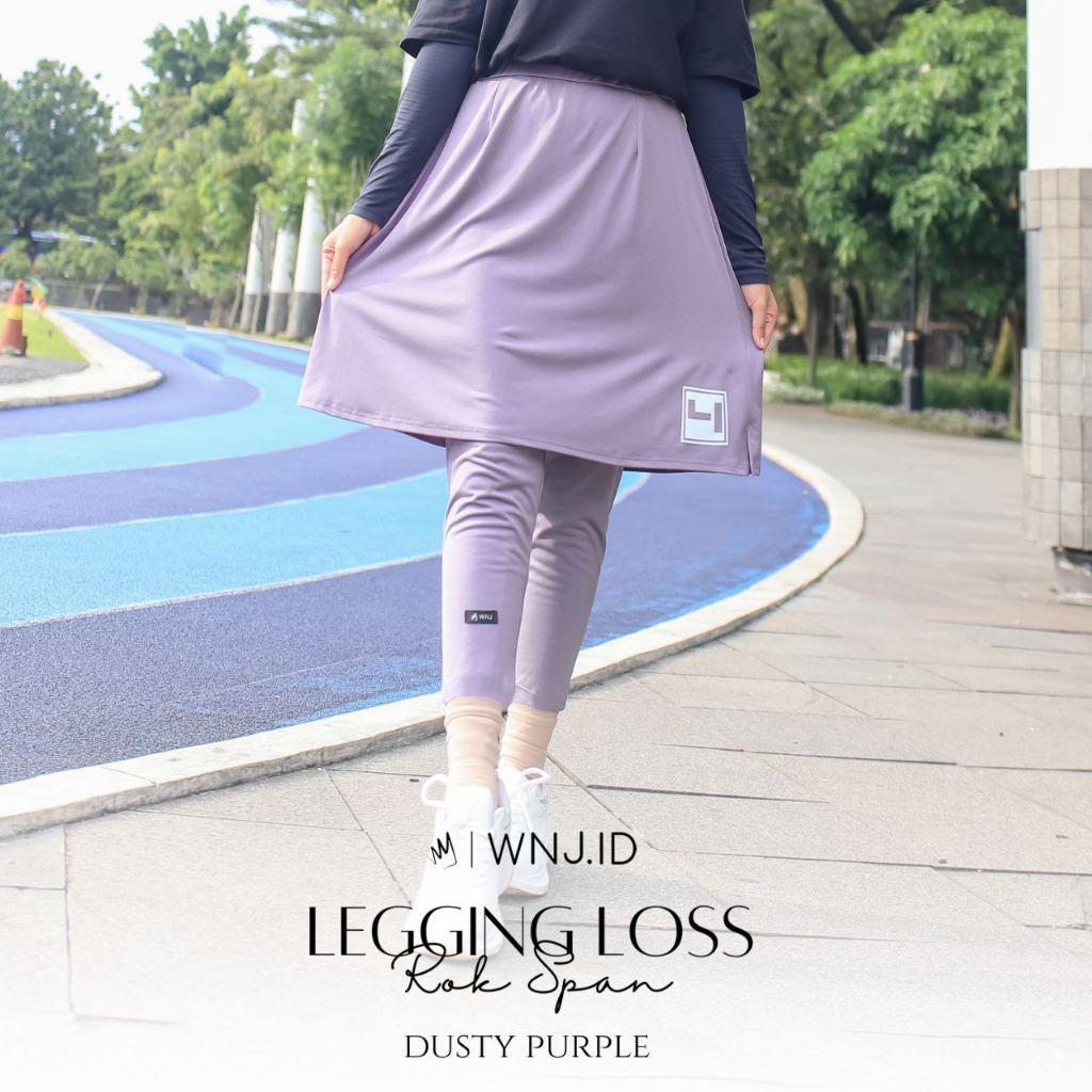 Jual Legging Loss Rok Span Polos Wanita Muslimah Celana Legging by WNJ ...