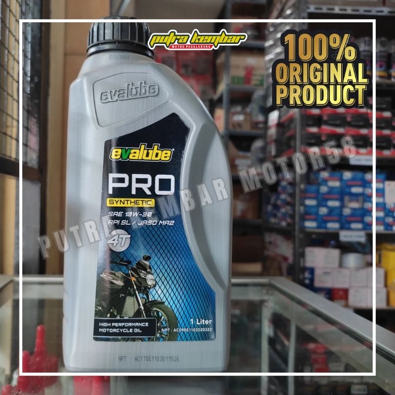 Jual Oli mesin motor 4T EVALUBE PRO SYNTHETIC 4T 10W-30 (1LT) ORIGINAL ...