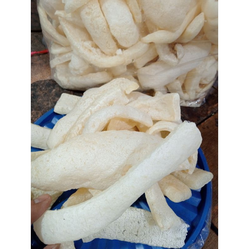 Jual kerupuk rambak sapi panjang(matang) kemasan 100g | Shopee Indonesia