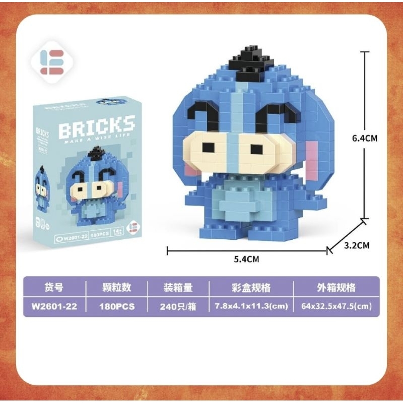 Jual [003]DIY Bricks Mini Toys Model Kartun Building Blok Nano Block Kartun Mainan Balok Susun ...