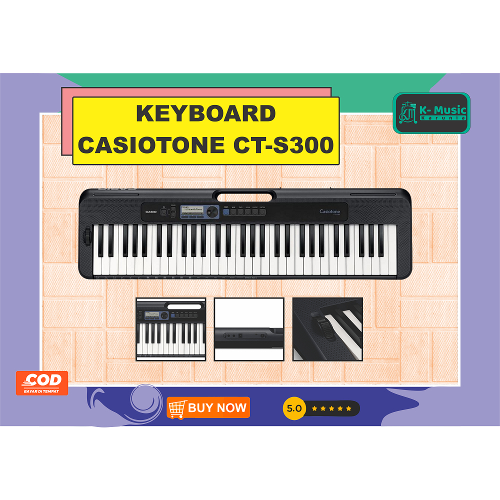 Jual Keyboard Casio CT-S300 seri Casiotone CTS300 CTS300CS original ...