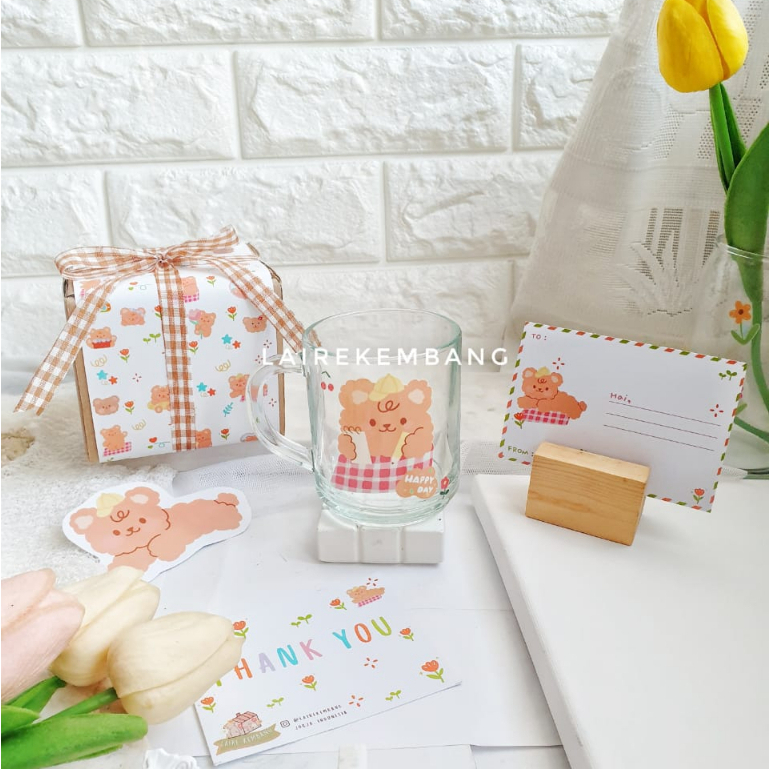 Jual gelas kado wisuda/gelas kado/hampers gelas/kado ulang tahun ...