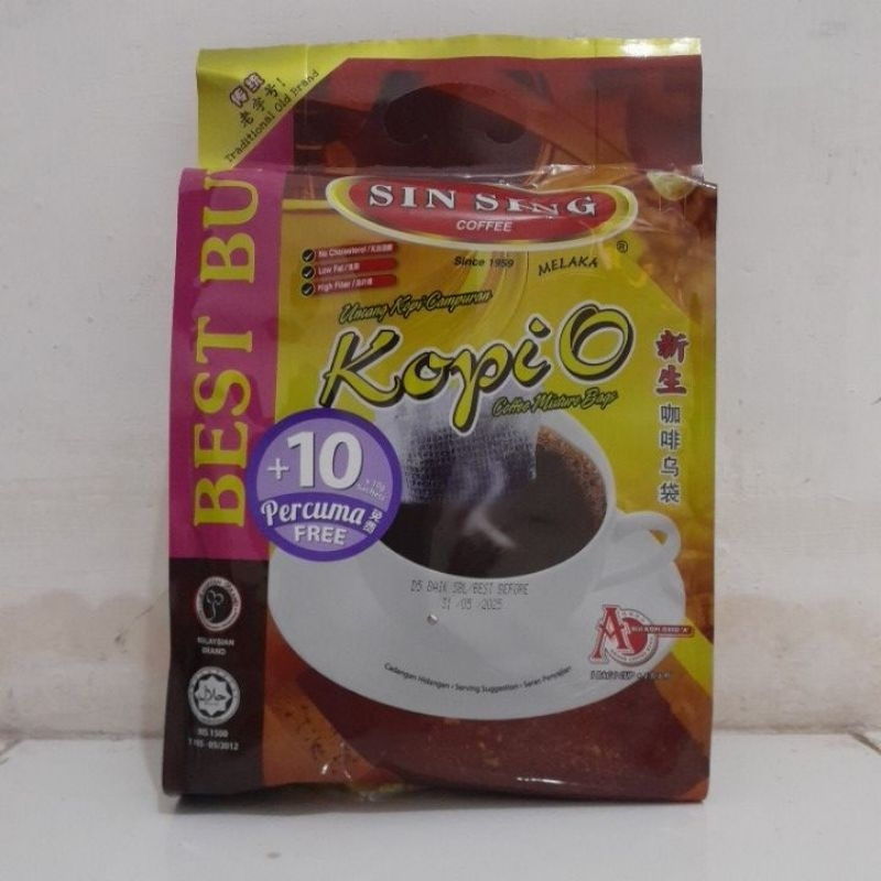 Jual SIN SING COFFEE KOPI O MIXTURE BAGS 50SACHETS + FREE 10SACHETS | Shopee Indonesia