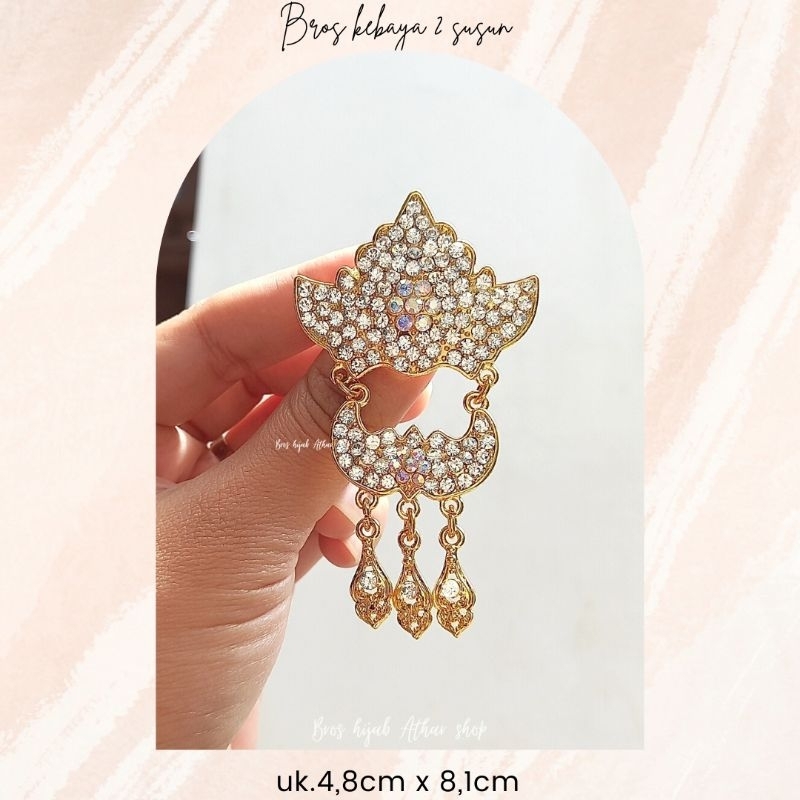 Jual Bros Kebaya Gold Emas Kutubaru 2 Dan 3 Susun Bross Pengantin ...