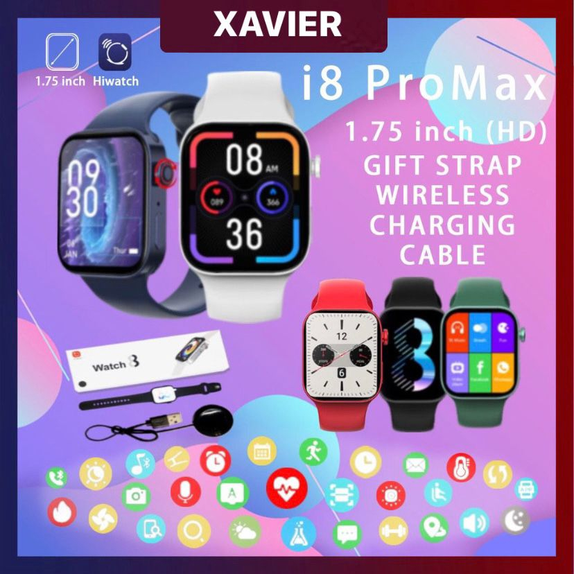Jual Xavier SmartWatch i8 Pro Max Full Screen Series 8 Bisa Telponan ...