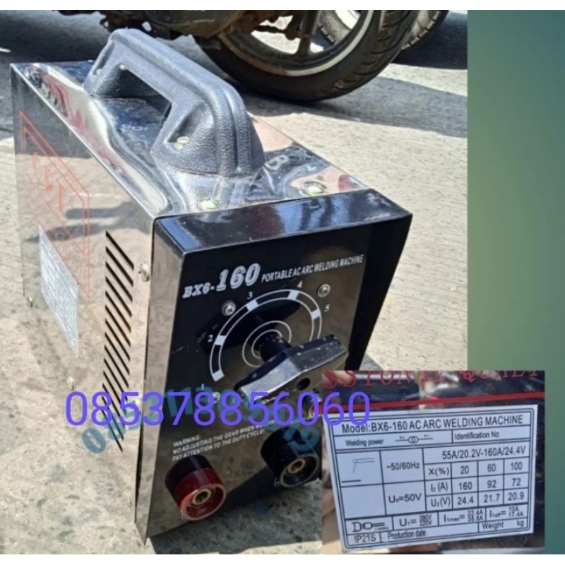 Jual Mesin Las AC Stainless steel ARC welder BX6 160 220 volt / 380 vol ...