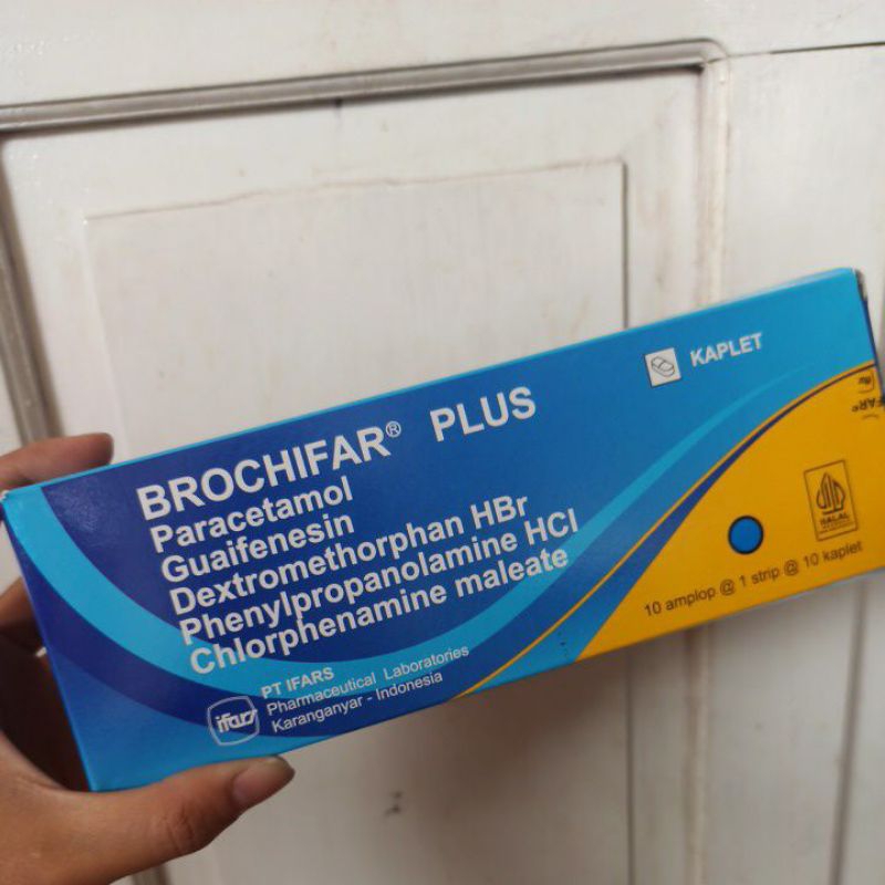 Jual Brochifar Plus Strip 10 tablet batuk kering, demam, flu, bersin anak dan dewasa | Shopee ...