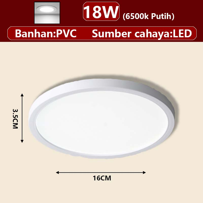 Jual Downlight Panel LED Inbow Bulat/LAMPU DOWNLIGHT LED 3 WARNA/LAMPU ...