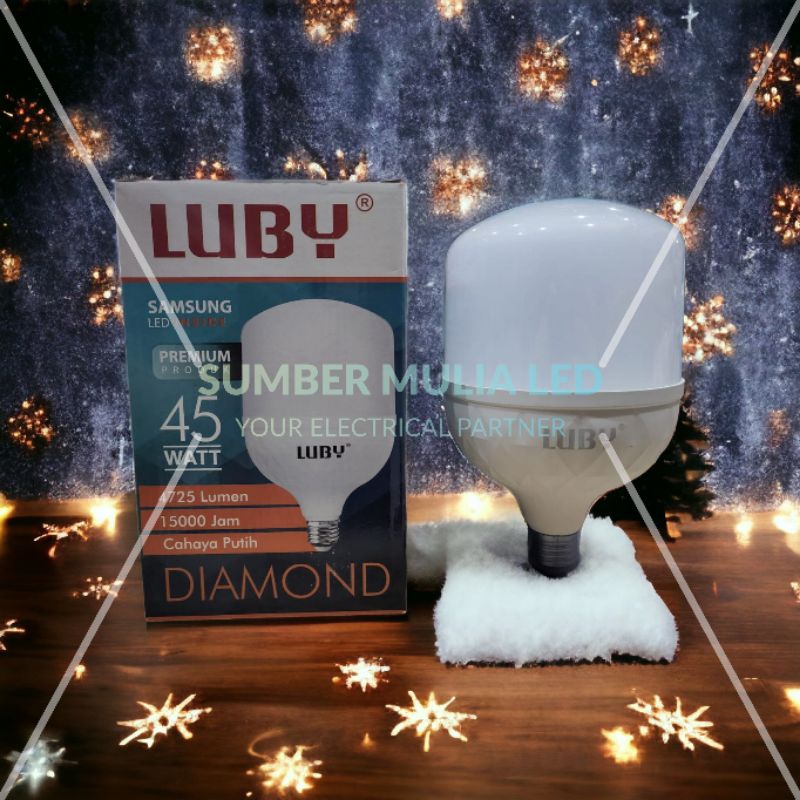 Jual Lampu LED LUBY DIAMOND 45W 45 Watt JUMBO T Bulb Capsule Kapsul ...
