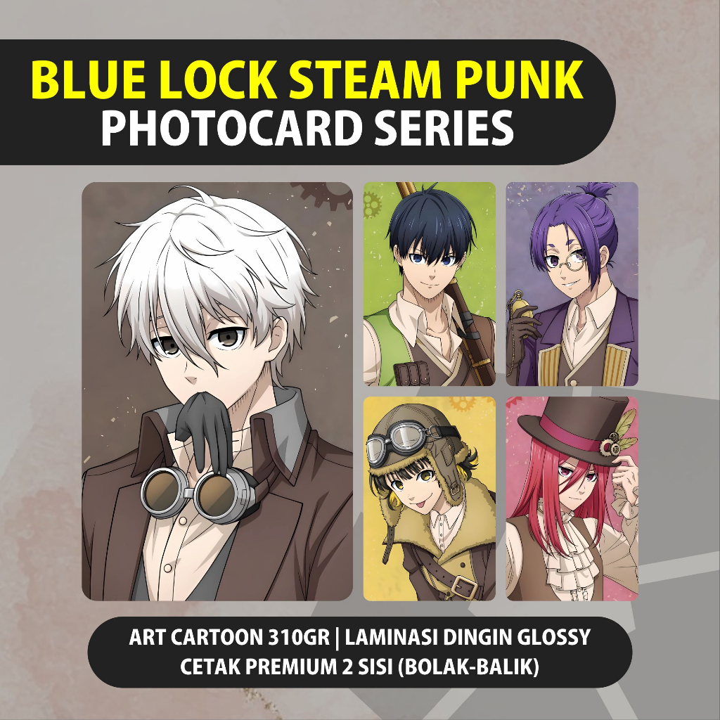 Jual BLUELOCK BLUE LOCK STEAMPUNK EDITION PHOTOCARD ANIME PREMIUM ...