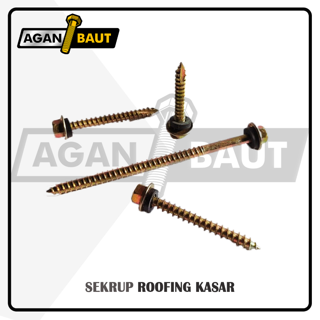 Jual [25 PCS] Sekrup ROOFING KAYU/KASAR 12X50 (5 cm) KUNING | Shopee ...