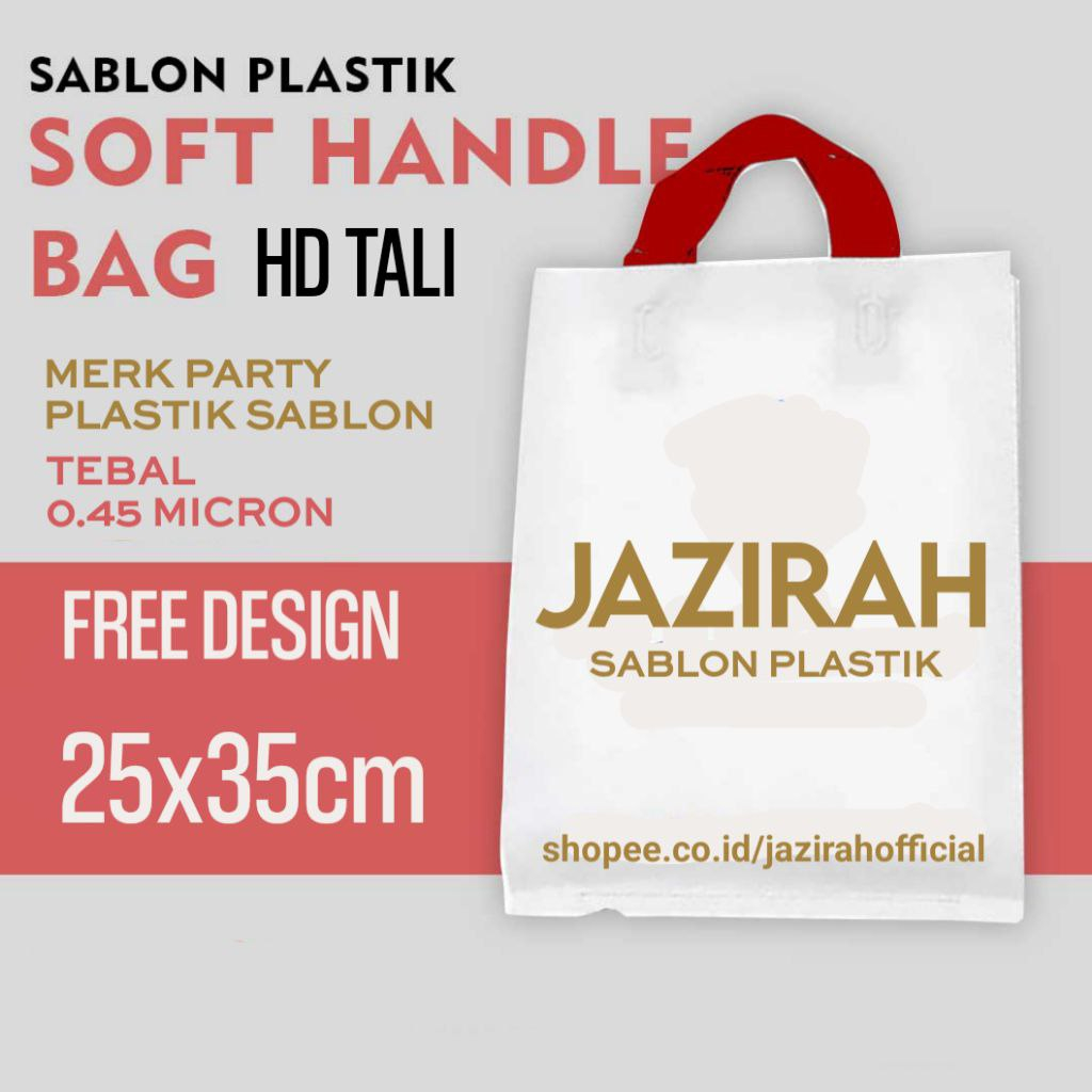 Jual Plastik Sablon 25x35cm HD TALI Shopping Bag Soft Handle - FREE ...