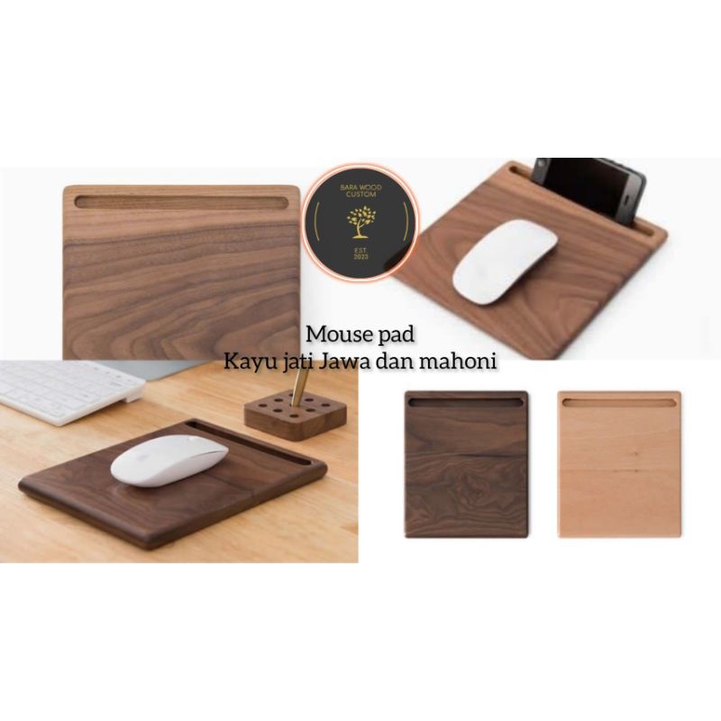 Jual mouse pad unik kayu solid | Shopee Indonesia