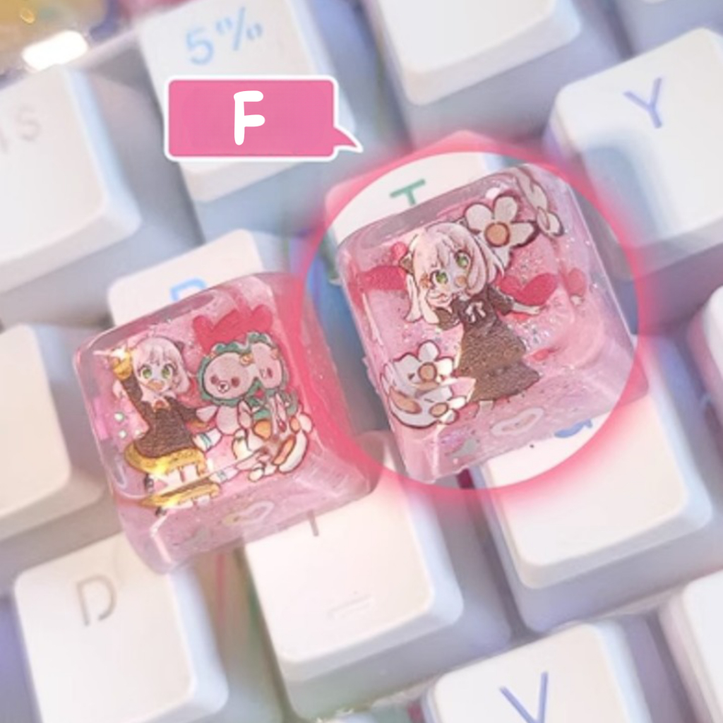 Jual Anya Spy x Family Mechanical Keyboard ; Artisan custom keyboard ...