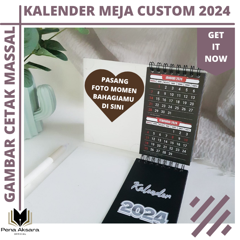 Jual Kalender Custom 2024 - Desain dengan Foto atau Gambar Sesuai ...